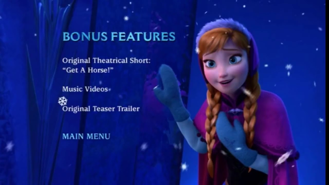 Frozen DvD Main Menu Walkthrough - YouTube