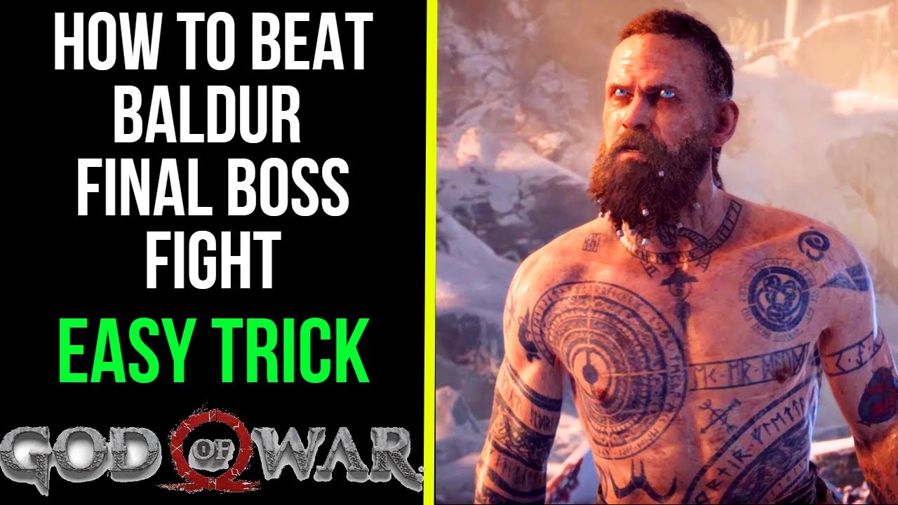 God of War - How to Beat Baldur /Baldur Boss Fight /Final Boss Fight ...