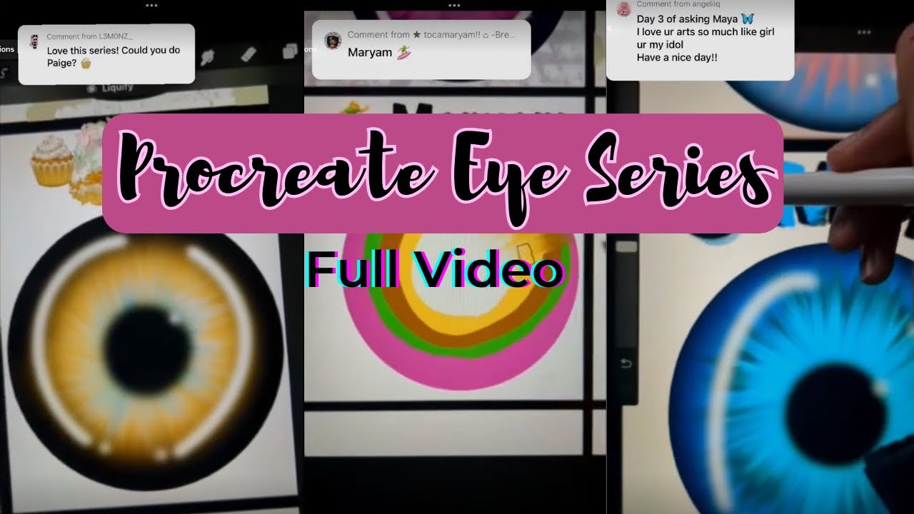 Procreate Eye Series Compilation | @Artwithprocreate | Full Video | # ...