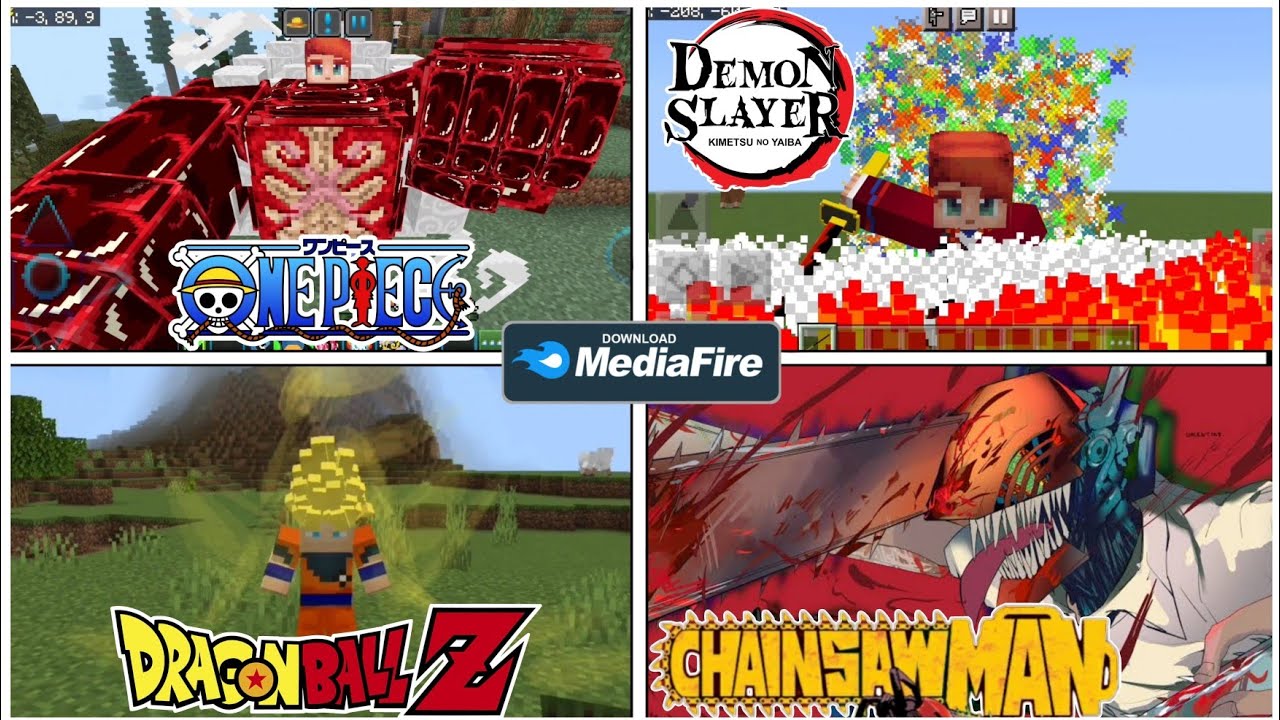Top 4 anime mod for minecraft pe 1.19 | amazing anime mods for ...