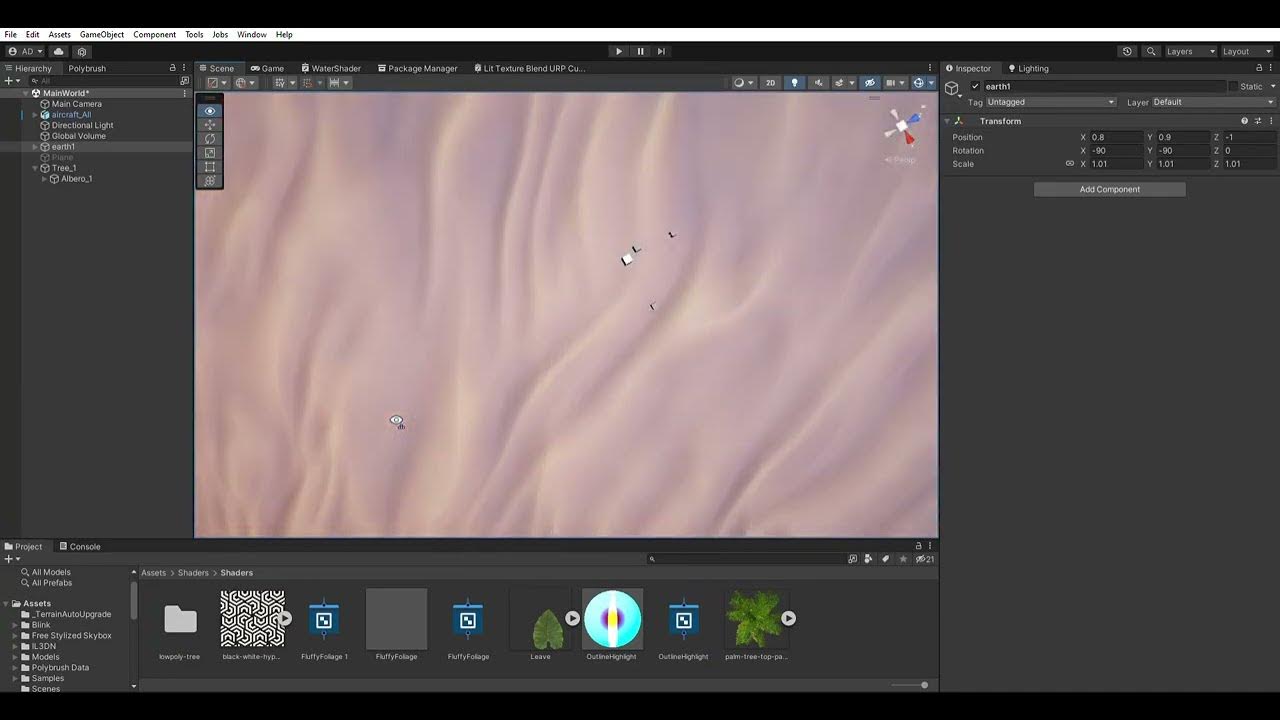 Expanding upon the Texture blend Shader that comes with the Polybrush package in Unity - YouTube