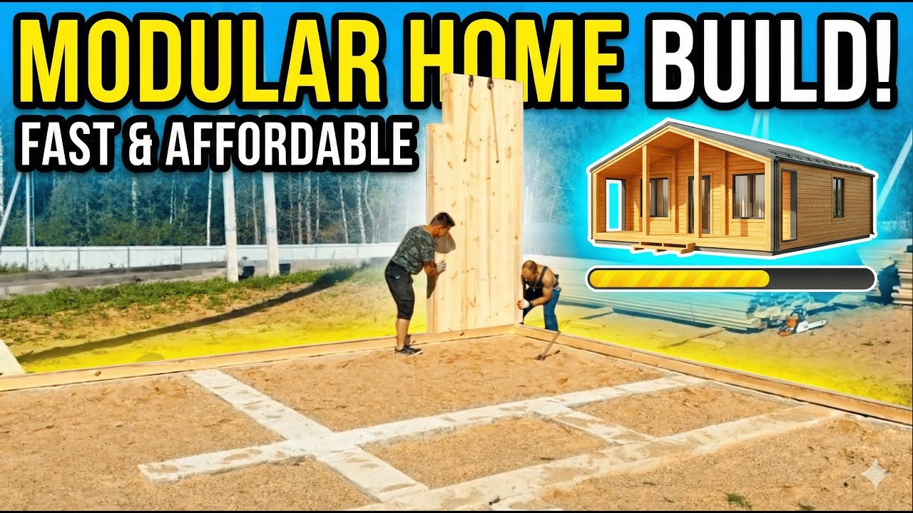 Incredible Wood Modular Home Build: From Foundation to Finish in DAYS ...