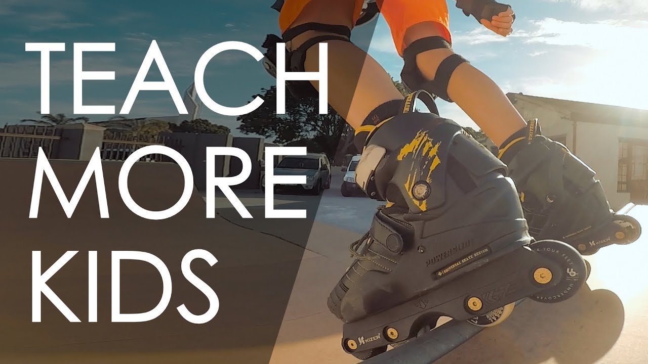 YOUNG KID LEARNING NEW TRICKS WITH USD TRANSFORMER INLINE SKATES ...