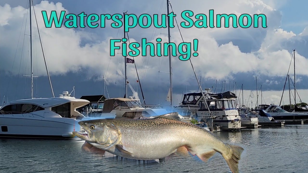 Lake Michigan Salmon Fishing During A Waterspout! - YouTube