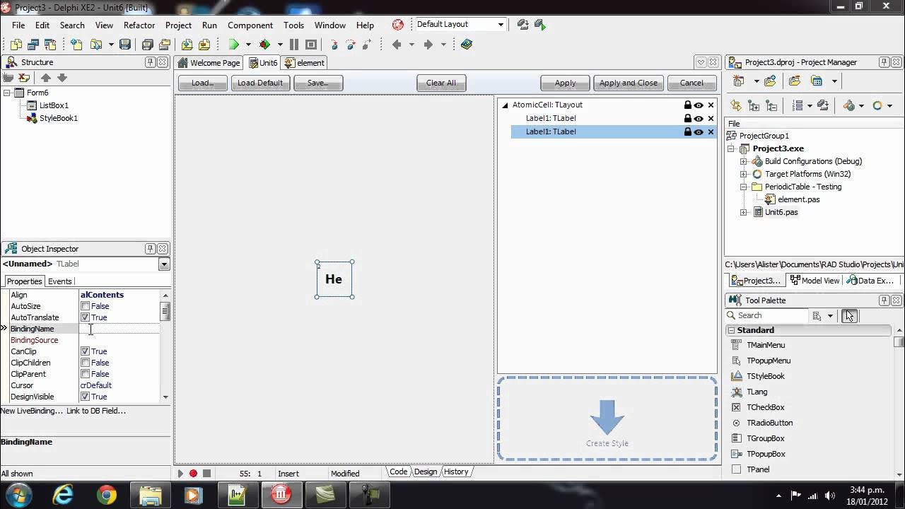 Delphi Programming Tutorial #65 - A Periodic Table using FireMonkey ...