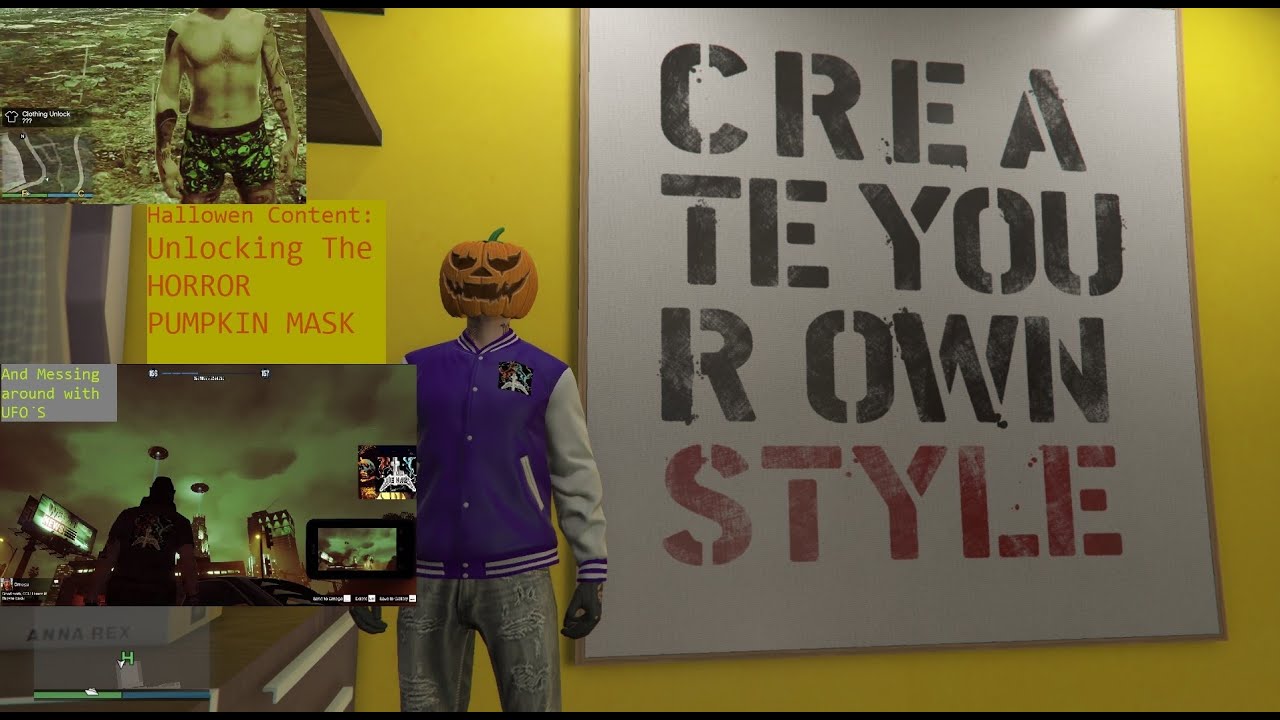 Ep.522 GTA 5 online: Halloween - Unlock Horror Pumpkin Mask (ALL ...
