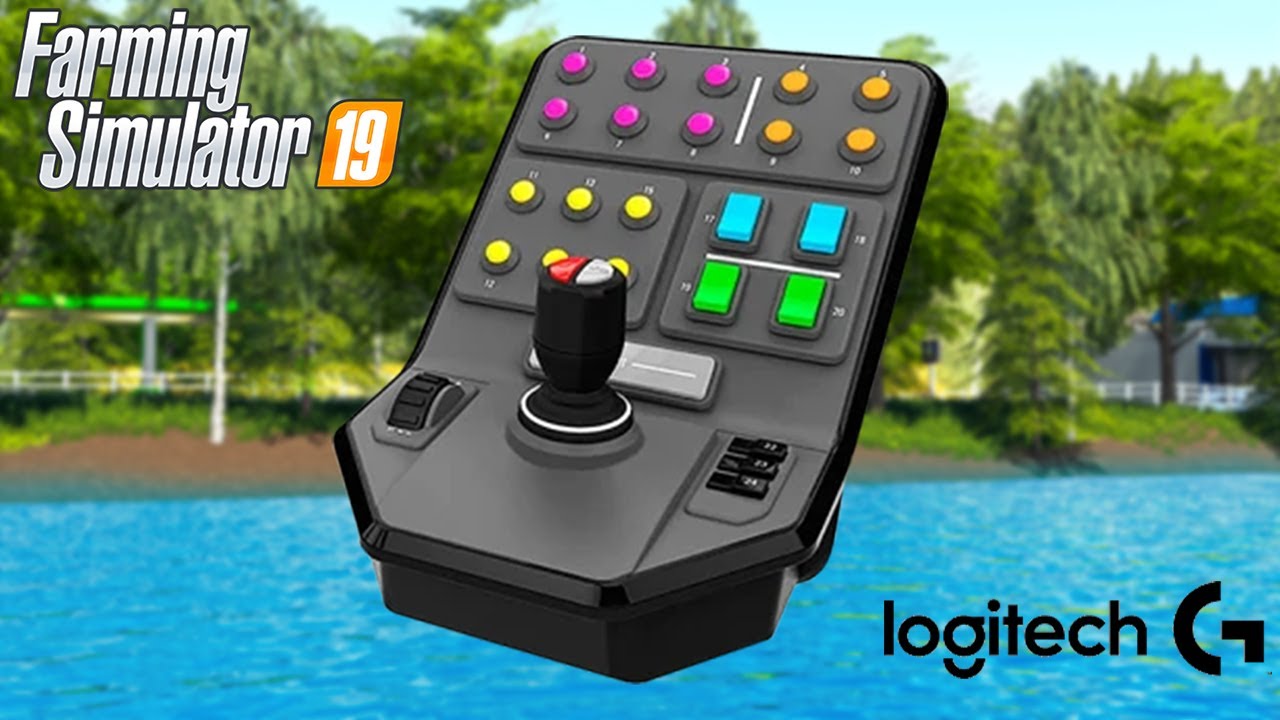 Logitech Farm Sim Side Panel | Unboxing & Game Play - YouTube