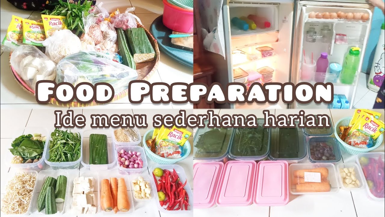 FOOD PREPARATION | BELANJA MINGGUAN LOW BUDGET | IDE MENU MASAKAN ...
