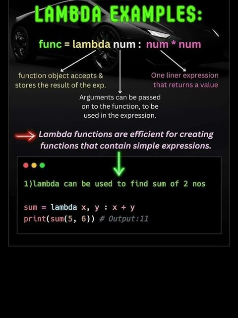 Lambda Function Datascipro Shorts Youtubeshorts Lambda Lambdaexpression Python