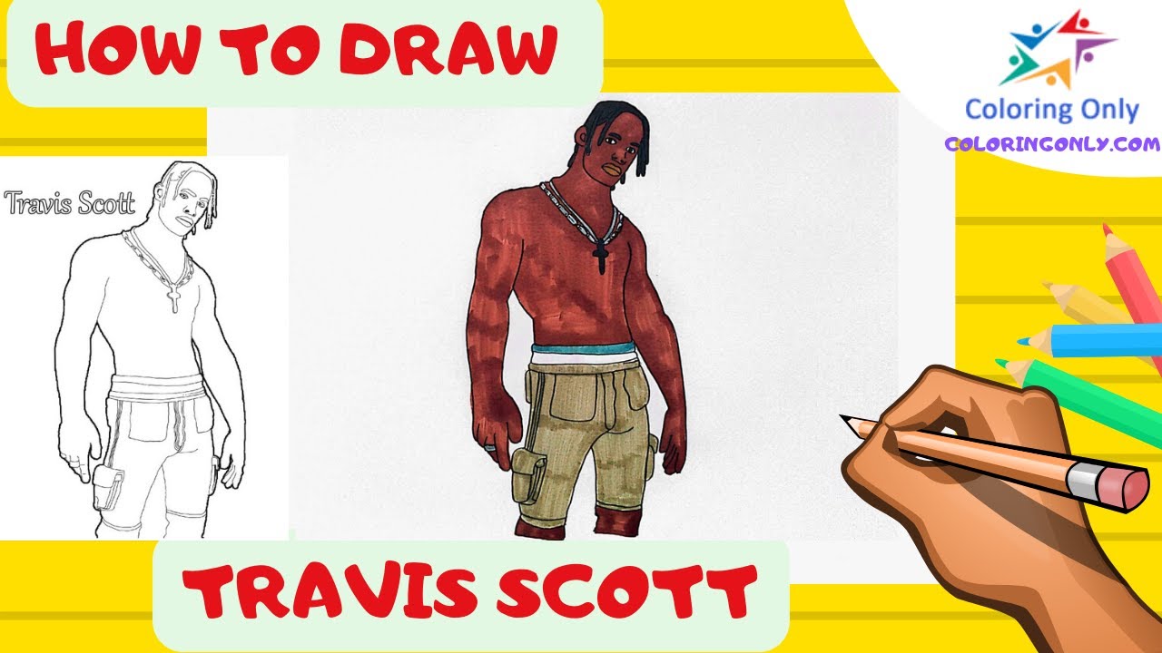 How To Draw Travis Scott - YouTube