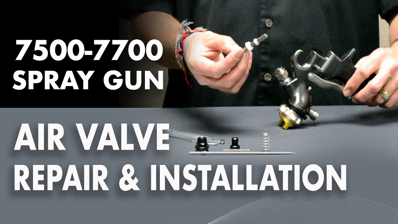 How to Repair the Air Valve on the 7500 & 7700 Atomizer Spray Gun - YouTube