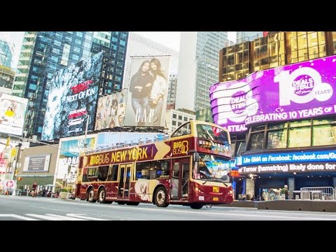 Experience NYC in 360VR: Times Square Big Bus Tour - YouTube