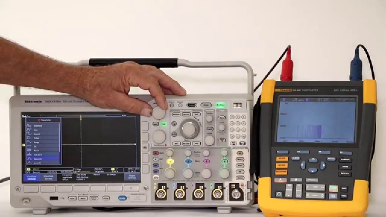 Fluke ScopeMeter Frequency Spectrum - YouTube