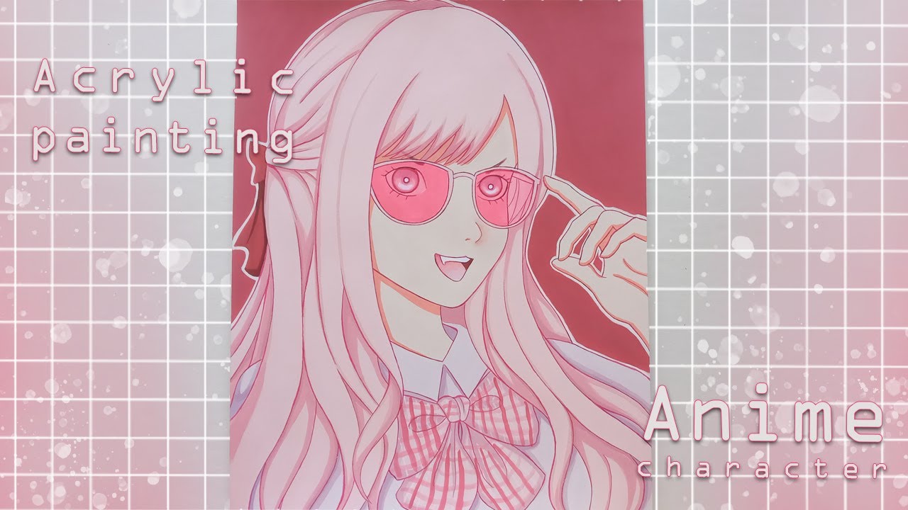 Acrylic painting - Anime character (Speedpaint) - YouTube