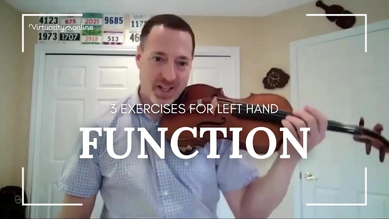 3 Exercises for Left Hand Function | Violin & Viola Technique - YouTube