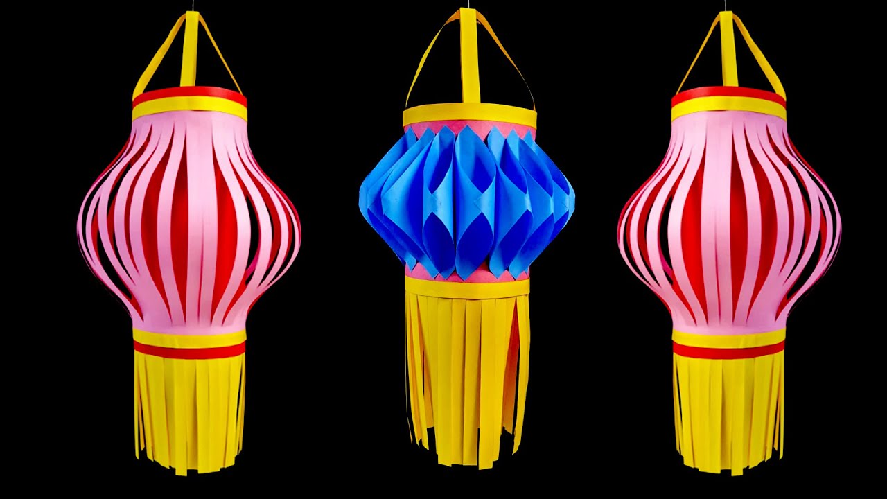 Easy Akash Kandil Making At Home | DIY Paper Lantern | Crafts Junction ...