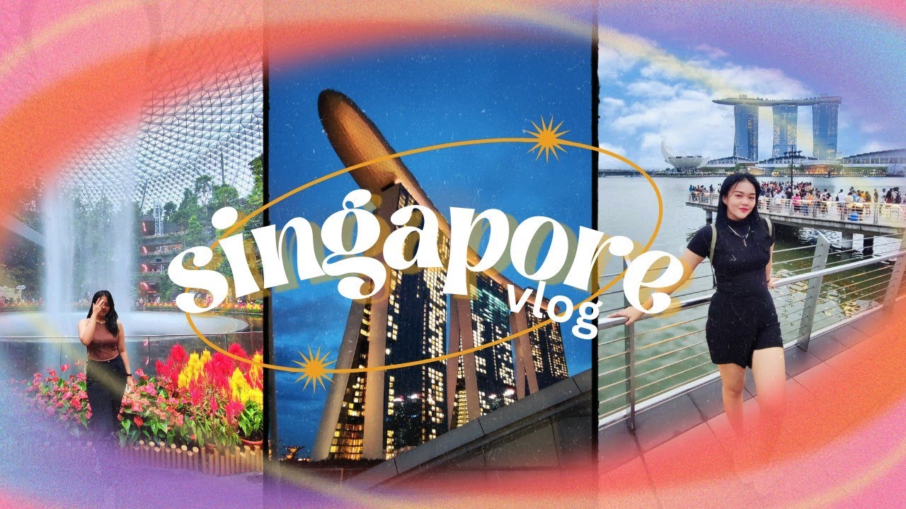 travel vlog ~Singapore|| changi airport (Jewel), merlion, marina bay ...