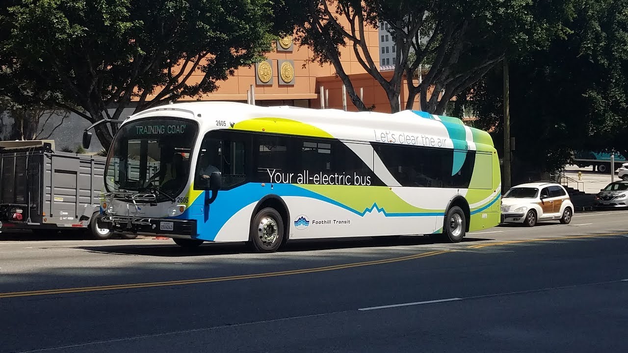 Foothill Transit - Proterra BE40 E2 (bus 2605) - 3/4/2019 - YouTube