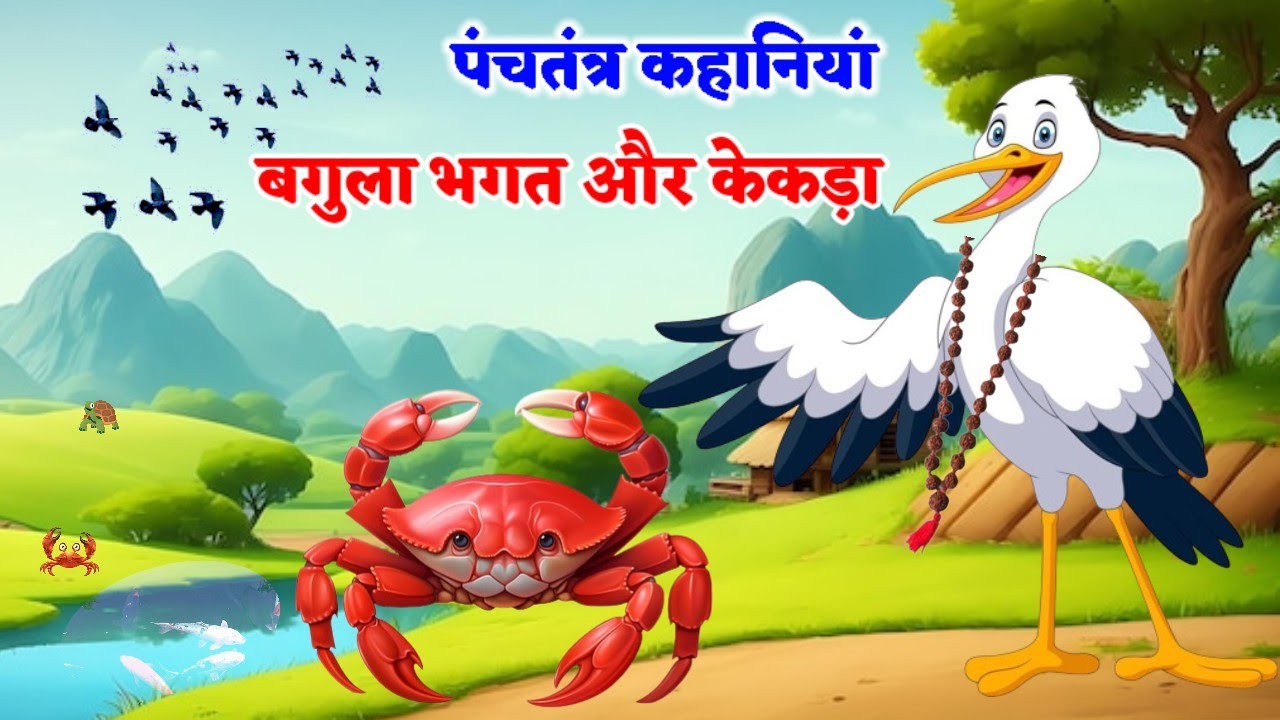 बगुला भगत और केकड़ा | धोखेबाज़ बगुला की कहानी | पंचतंत्र की कहानी ...
