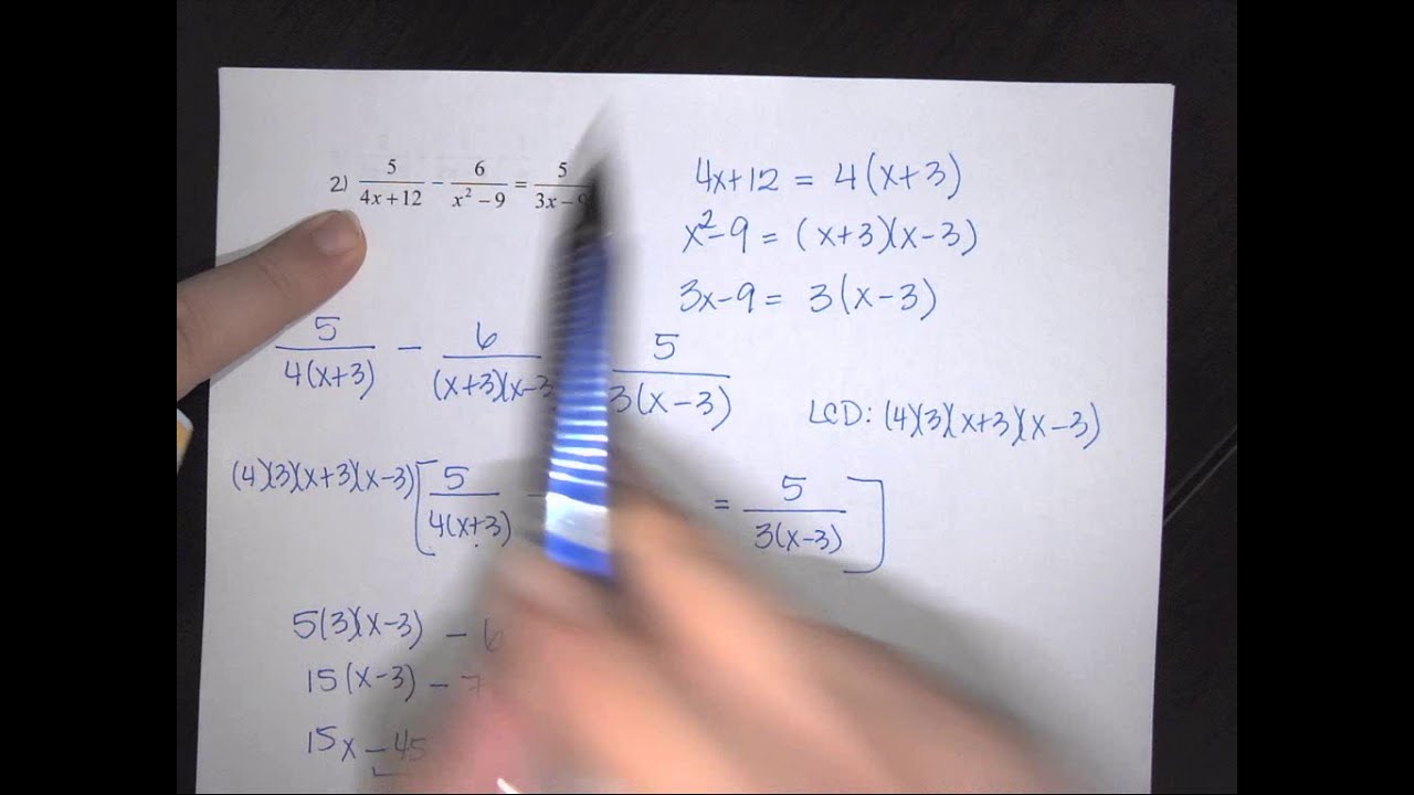 Rational Equations - College Algebra - YouTube