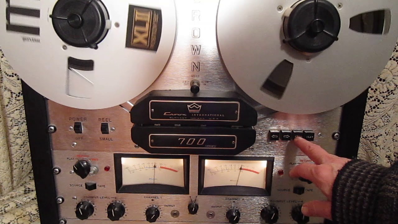 Crown 700 series reel to reel SX724 DEM0 1/31/18 - YouTube