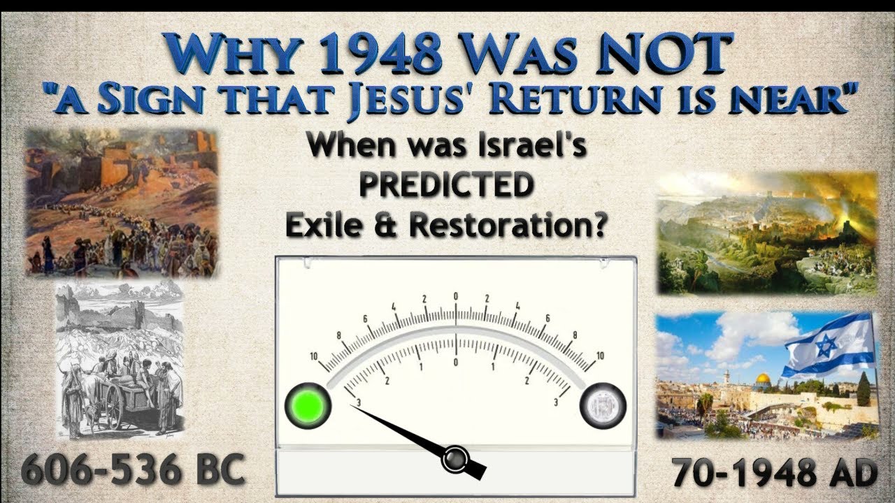 ET-05 Why Israel's 1948 Restoration Was Not a "Sign that Jesus' Return ...