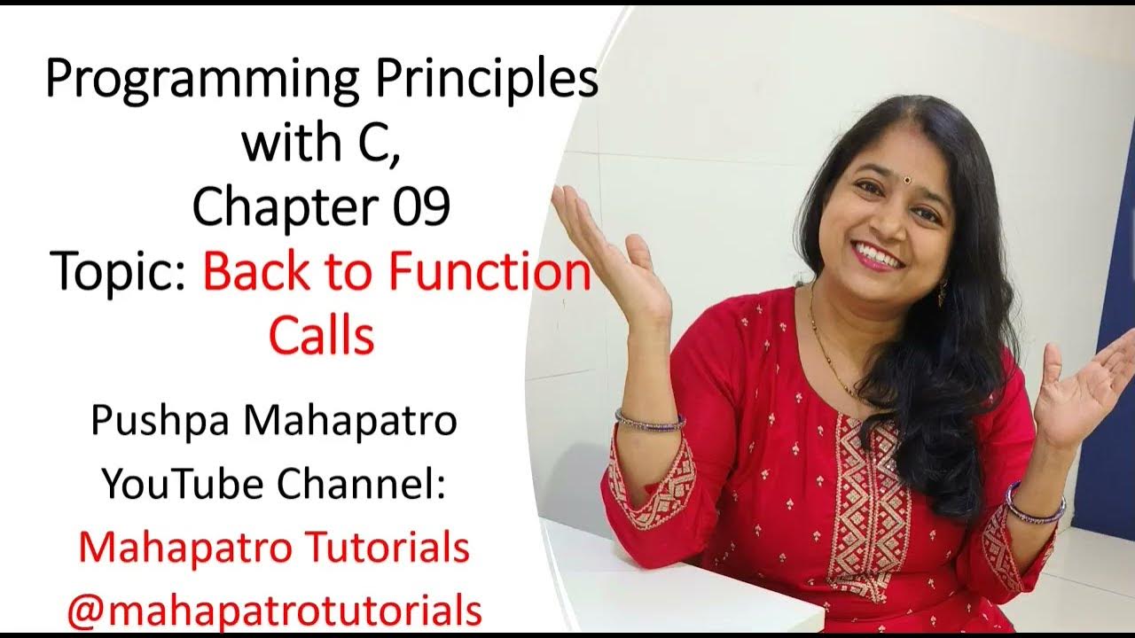 25 Chapter 9, Let Us C, Call by Value, Call by Reference, Programming Principles with C - YouTube