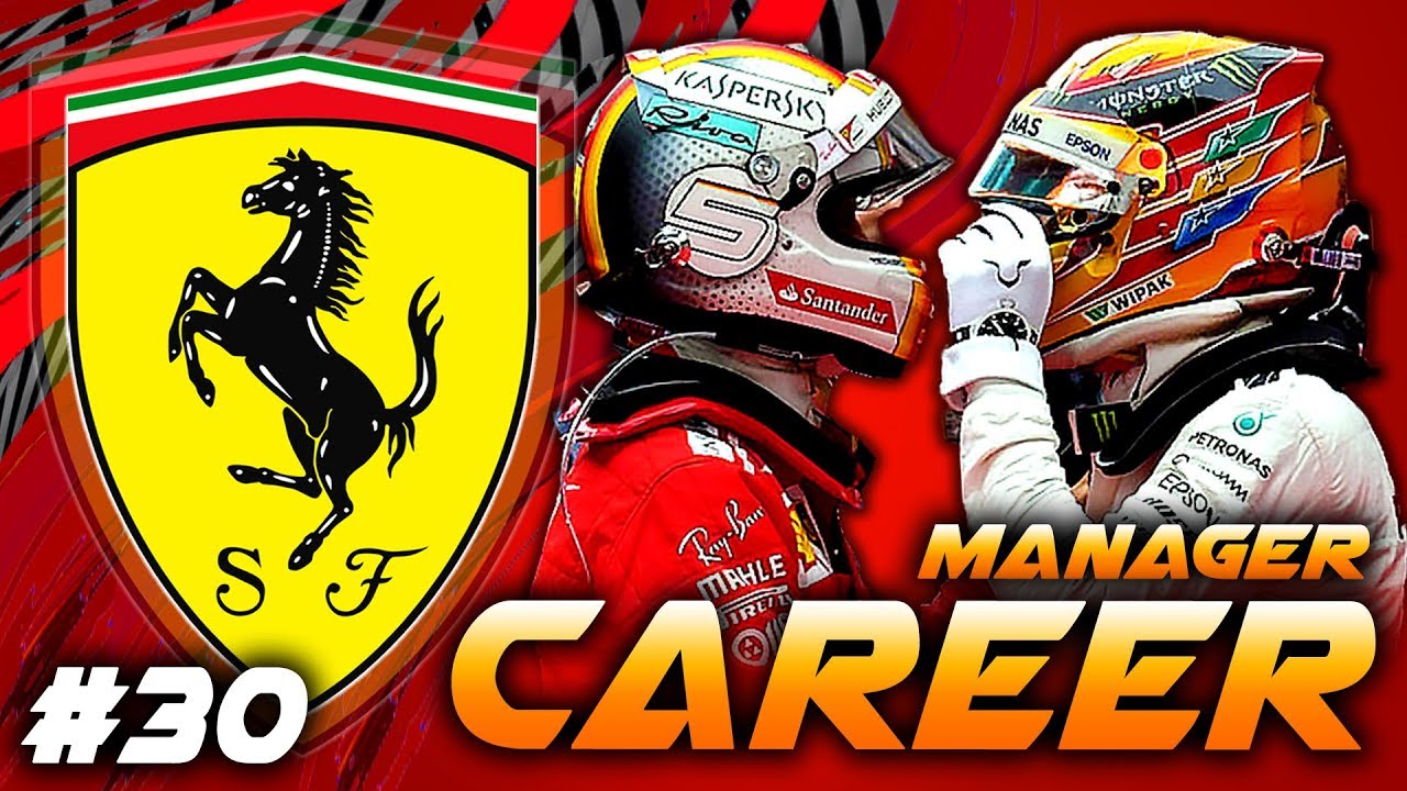F1 2019 FERRARI MANAGER CAREER - VETTEL v HAMILTON FOR THE WIN! #30 ...