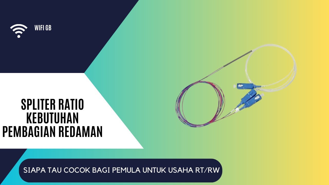 SPLITER RATIO KEBUTUHAN PEMBAGIAN REDAMAN - YouTube