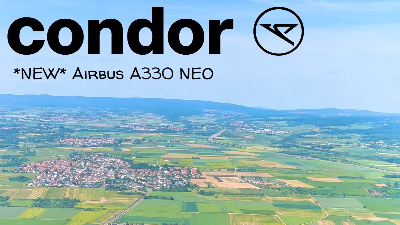 Condor Airlines *STUNNING* New Airbus A330 NEO Landing Frankfurt - YouTube