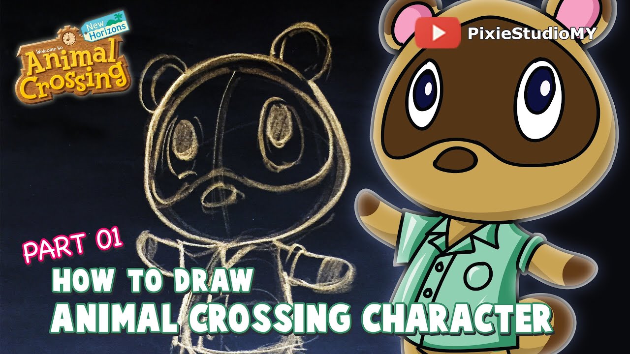 How to Draw Animal Crossing New Horizons- Part 01 - YouTube
