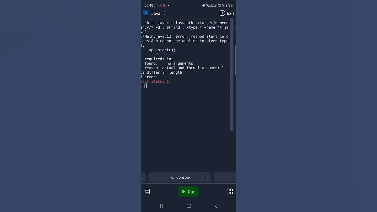 Actual or formal argument lists differs in length - YouTube