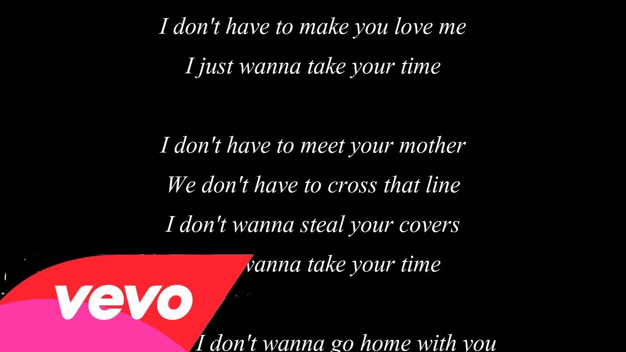 Take Your Time Sam Hunt Lyrics - YouTube