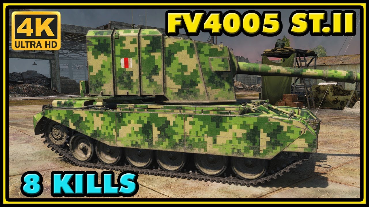 World of Tanks | FV4005 Stage II - 8 Kills - 8,4K Damage Gameplay - YouTube