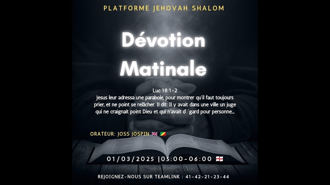 Dévotion Matinale - YouTube