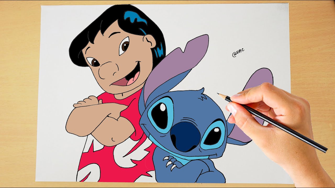 How to draw Stitch with Boba | Step by step tutorial | Stitch and Lilo ...