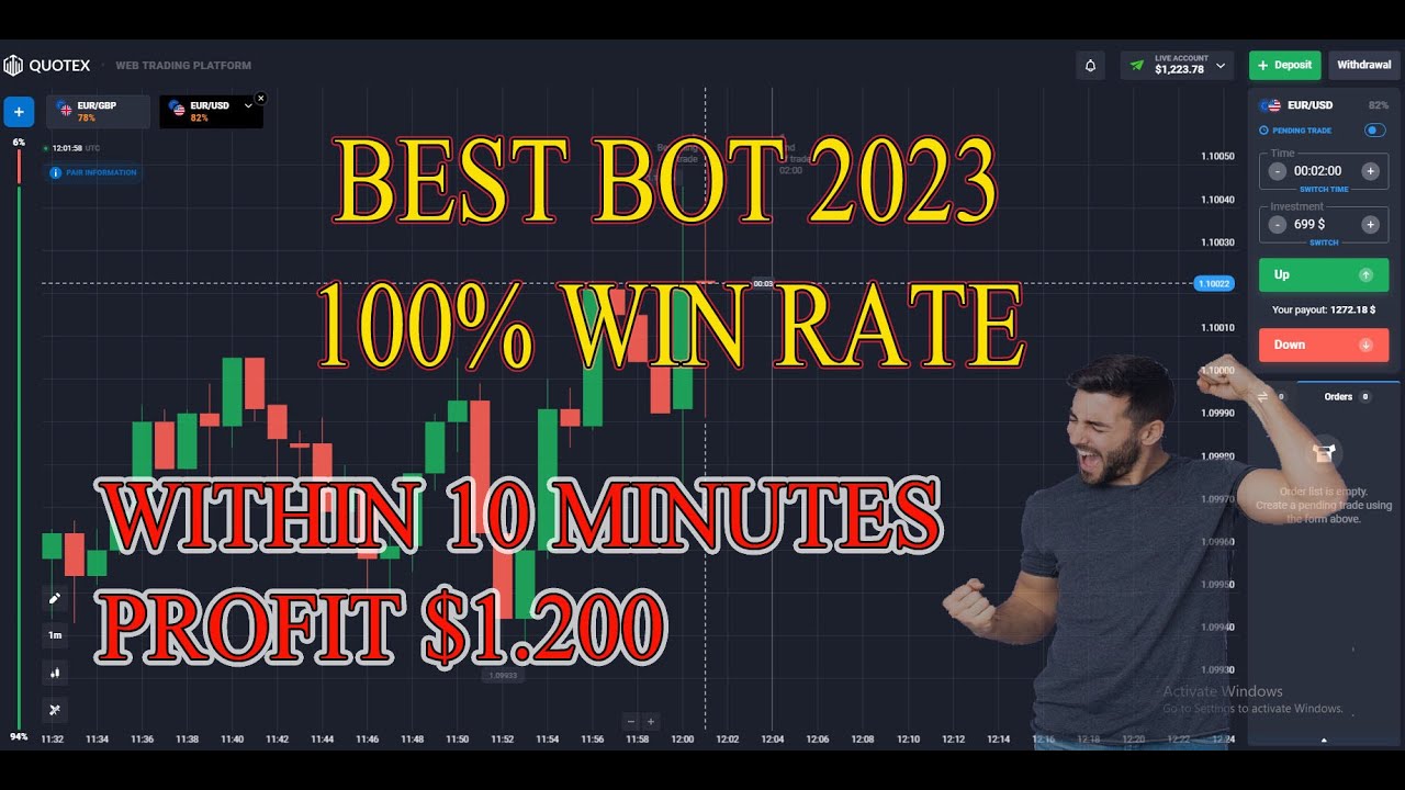 Trading Quotex with ROBOT Signals is very easy | IN 10 MINUTES $1200 ...