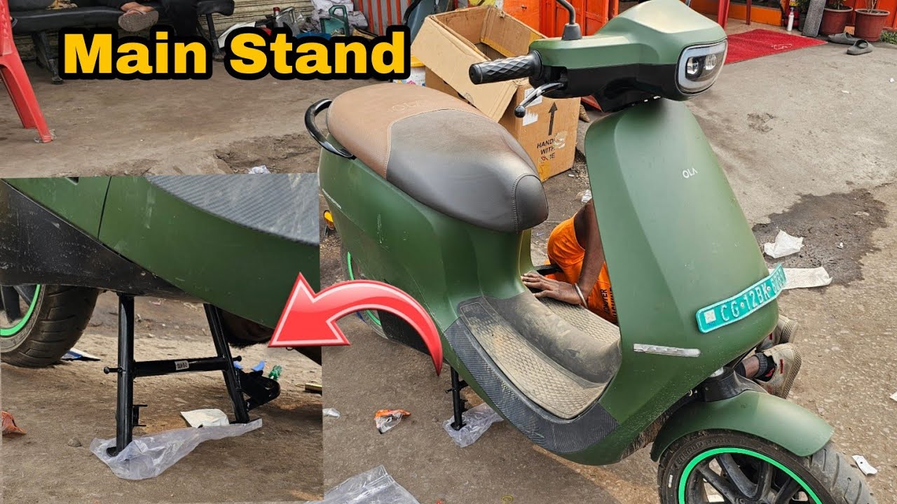 OLA main stand / Ola Ladies Footrest / OLA Modification Accessories ...