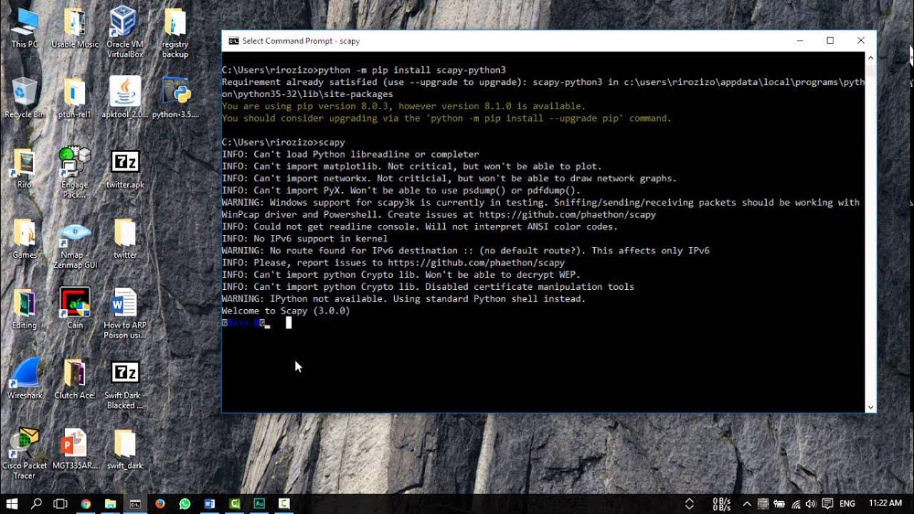 Craft a Packet using Scapy - YouTube