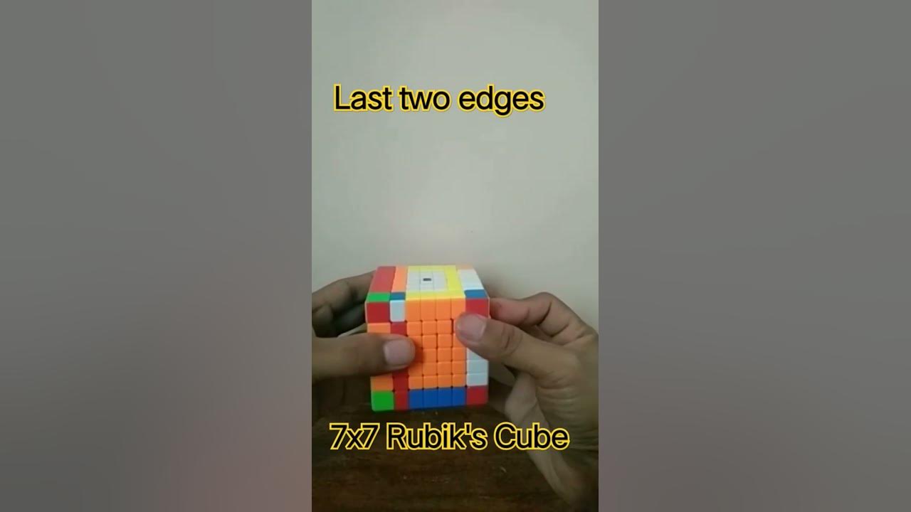Last two edges in 7x7 Rubik's Cube #puzzle #solving #rubikscube #cubing ...