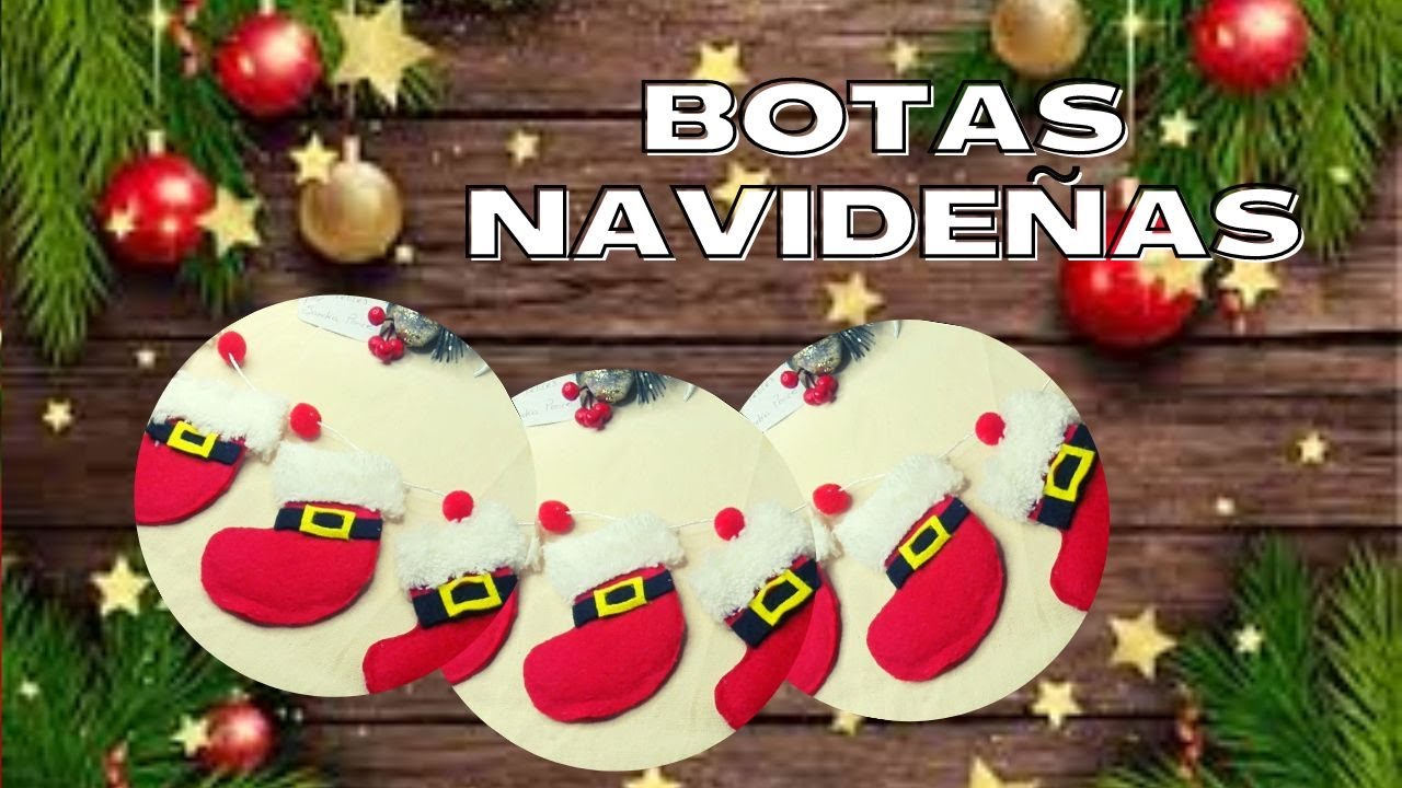 BOTAS Navideñas con Rollos de papel para Adornar en Navidad 🎄☃⛄ /DIY ...