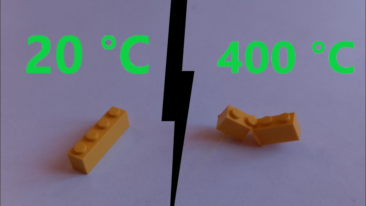 Melt a LEGO Brick- Test (fondere un mattone Lego) - YouTube