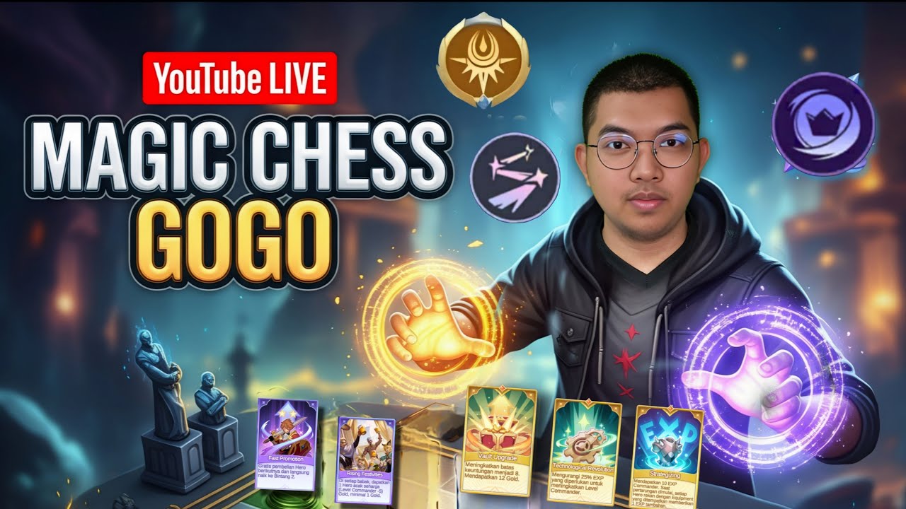 SAYA KEMBALI DAY 3/7 MAIN MAGIC CHESS LAGI !! Live streaming magic ...