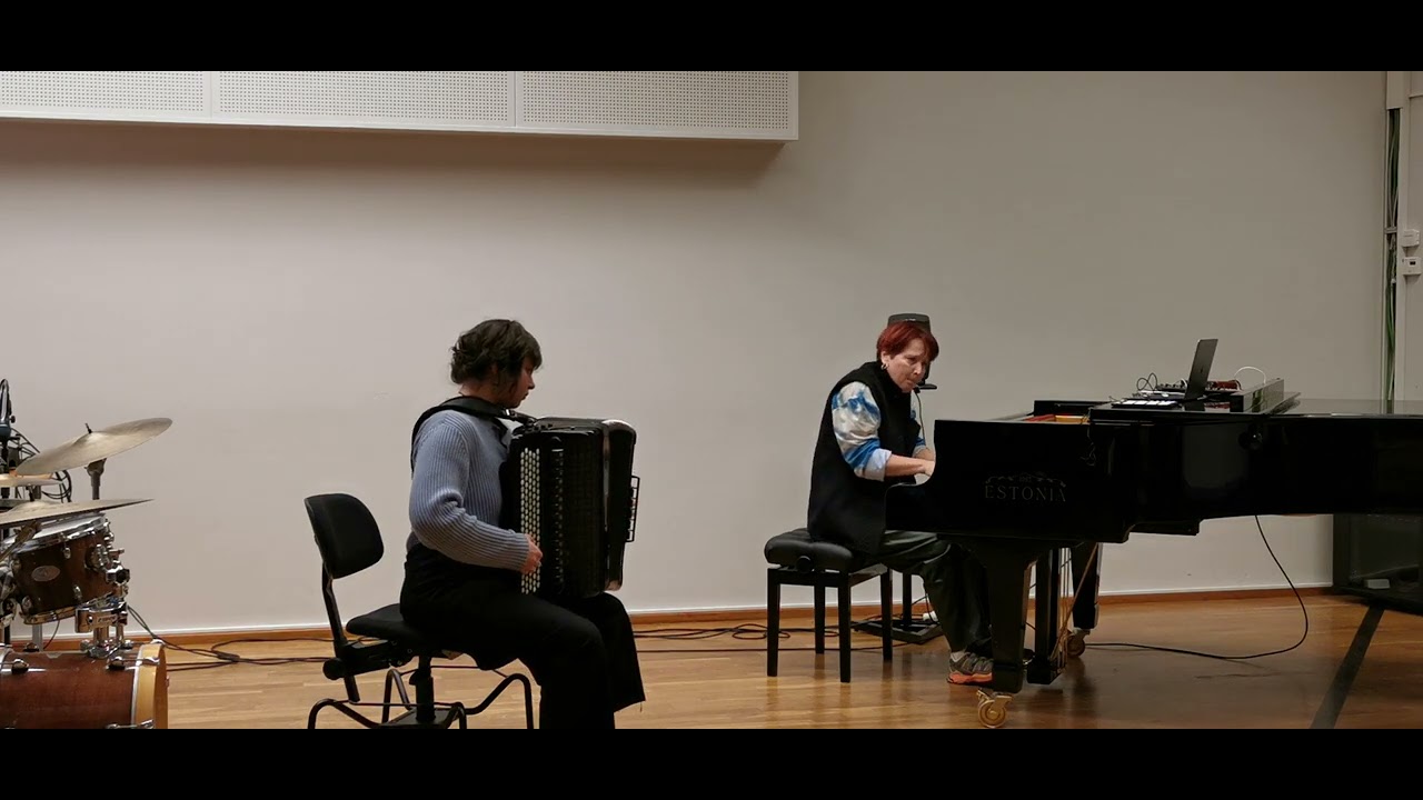 Victoria Pressman & Darja Goldberg in Organhall of EAMT, 17.01.2024 ...