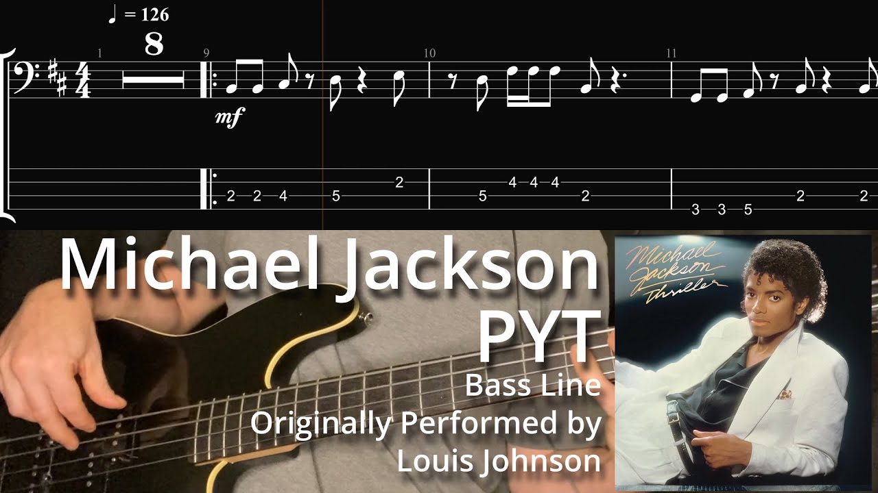 Michael Jackson - PYT (Bass Line w/ Tabs and Standard Notation) - YouTube