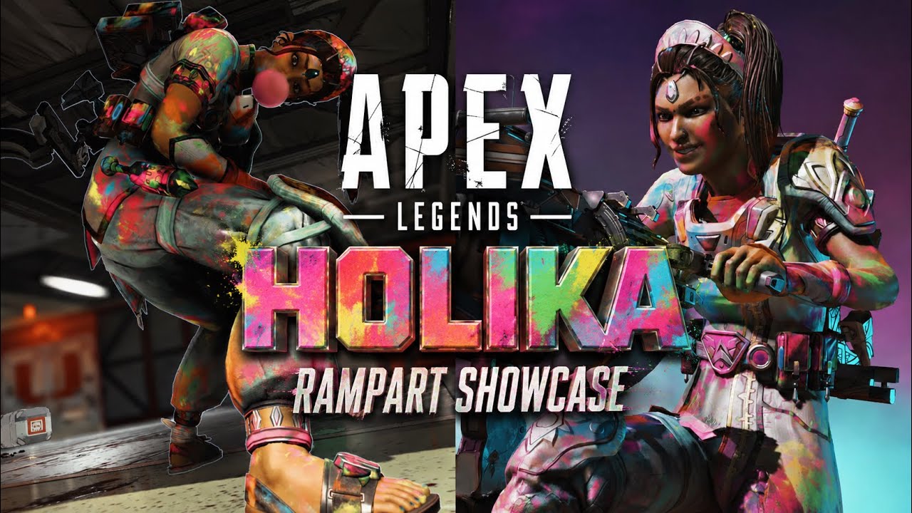 Rampart Holika skin showcase (4k) - Apex Legends - YouTube