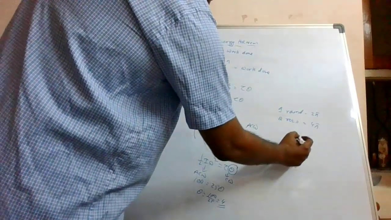 work energy theorem in rotational motion,illustrations - YouTube