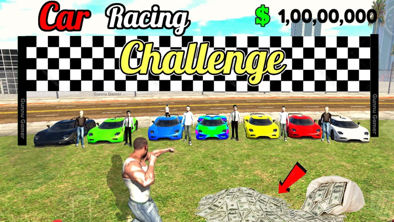 Car Racing Challenge $ 1,00,00,000 🥱 In Indian Bikes Driving 3D 🤗 Car Racing Funny Video👏 New ...