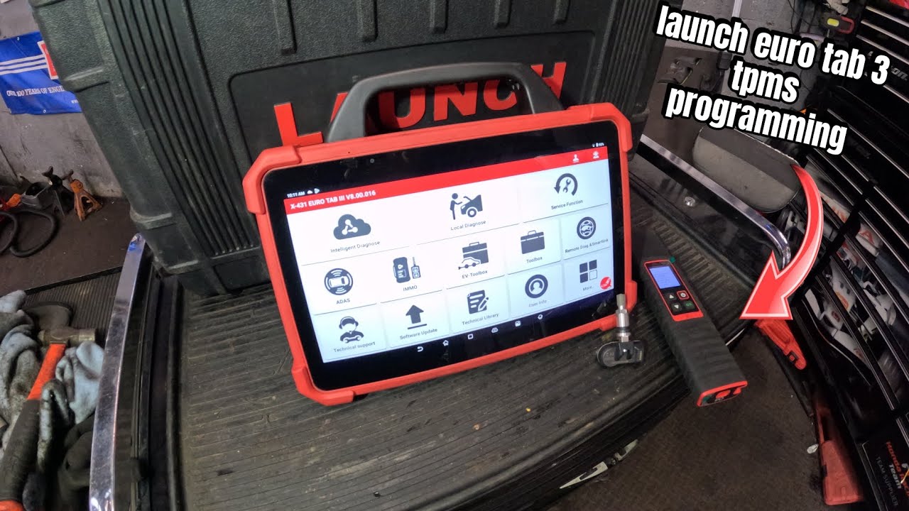 how to use x431 launch euro tab 3 x431 tsgun tpms programming - YouTube