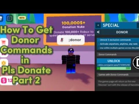 How To Get Donor Commands In Pls Donate Part 2 - YouTube